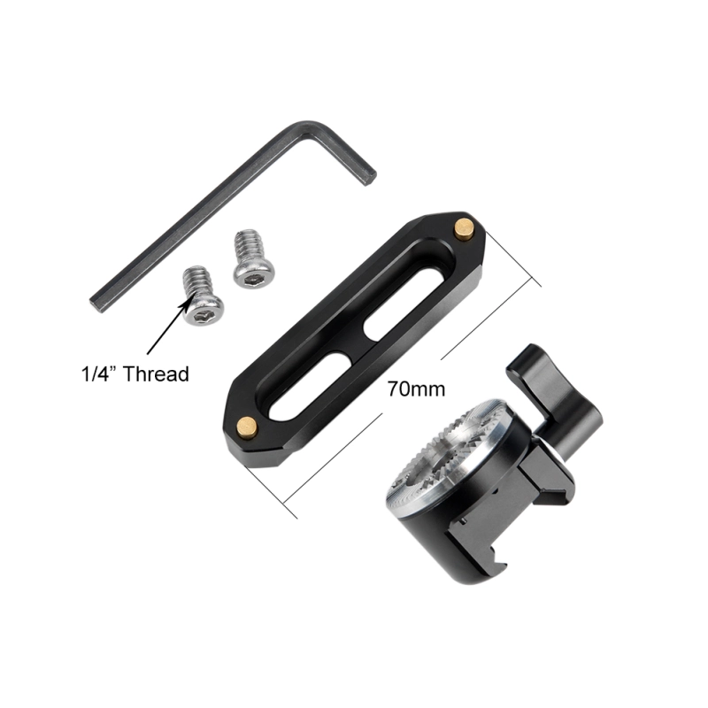 NICEYRIG NATO Rail Clamp to Rosette Mount Adapter,Nato Rail Clamp