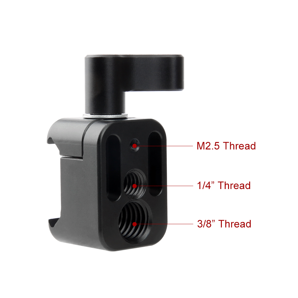 NICEYRIG Camera Clamp Quick Release Nato Clamp Mount with 3/8" 1/4"-20 ...