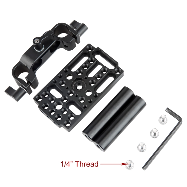 NICEYRIG Video Switching Cheese Plate Camera Easy Plate with 15mm Rod ...