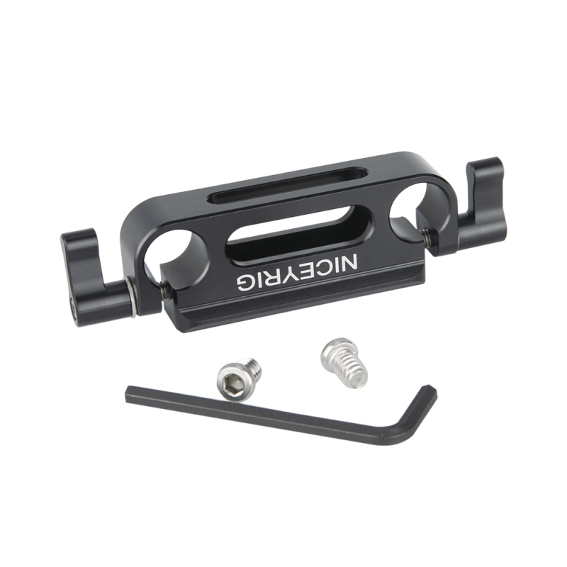 Niceyrig 15mm Dual Rod Clamp with Nato Rail,Rod Clamp