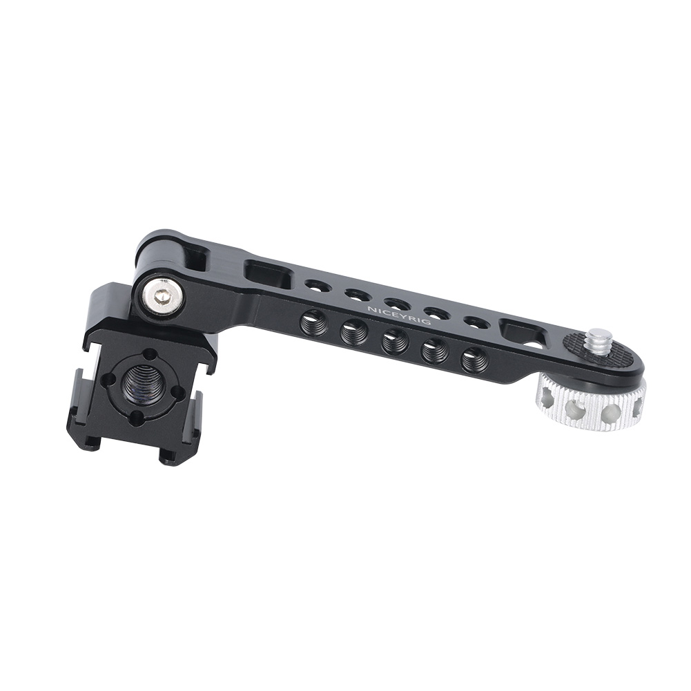 Niceyrig Extension Base Plate Bracket with Tiltable Three Cold Shoe ...