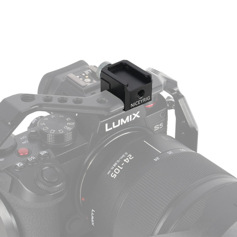 Niceyrig Nato Rail Clamp with Cold Shoe Mount Adaptor