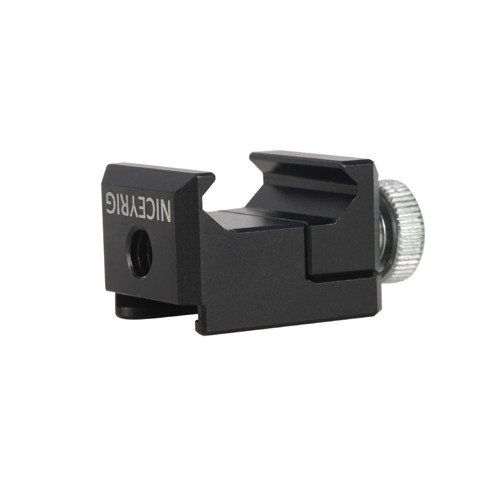 Niceyrig Nato Rail Clamp with Cold Shoe Mount Adaptor