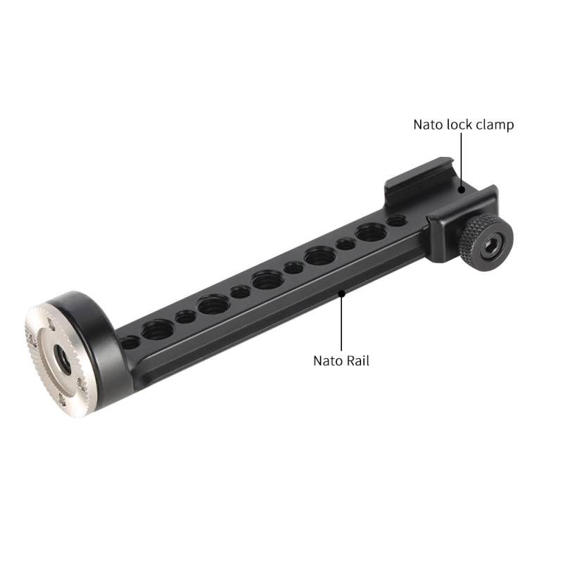Niceyrig Nato Rail Extension Bar with Arri Rosette Mount & Nato Clamp
