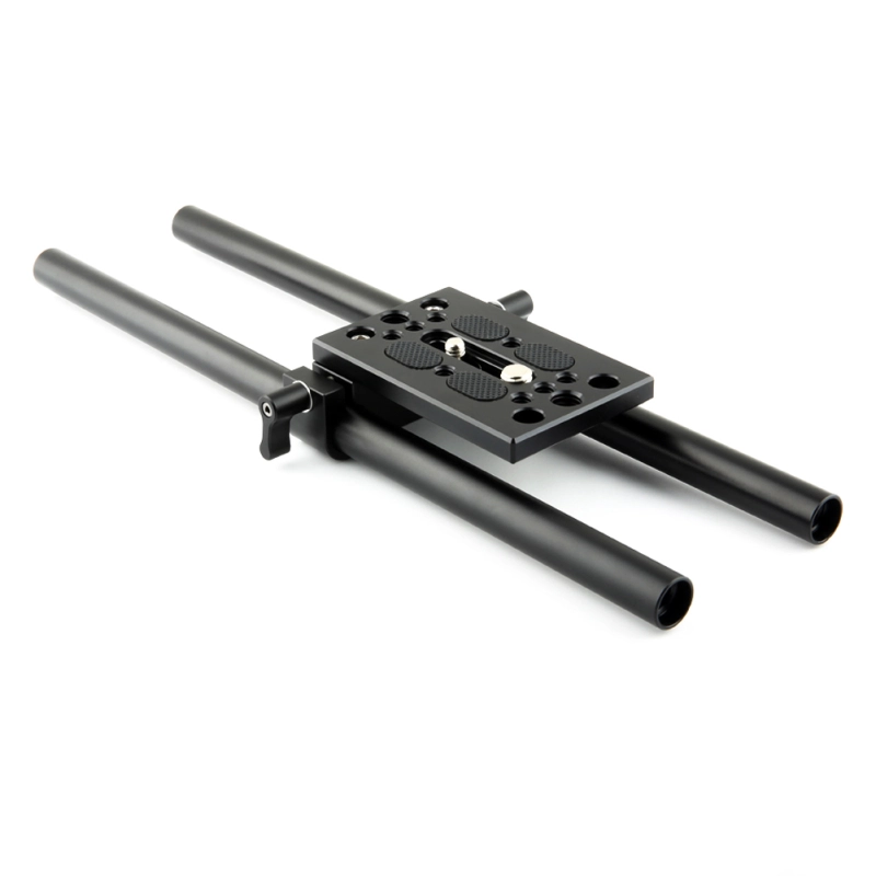 Niceyrig Camera Base Plate with Dual 15mm Rod (30cm)
