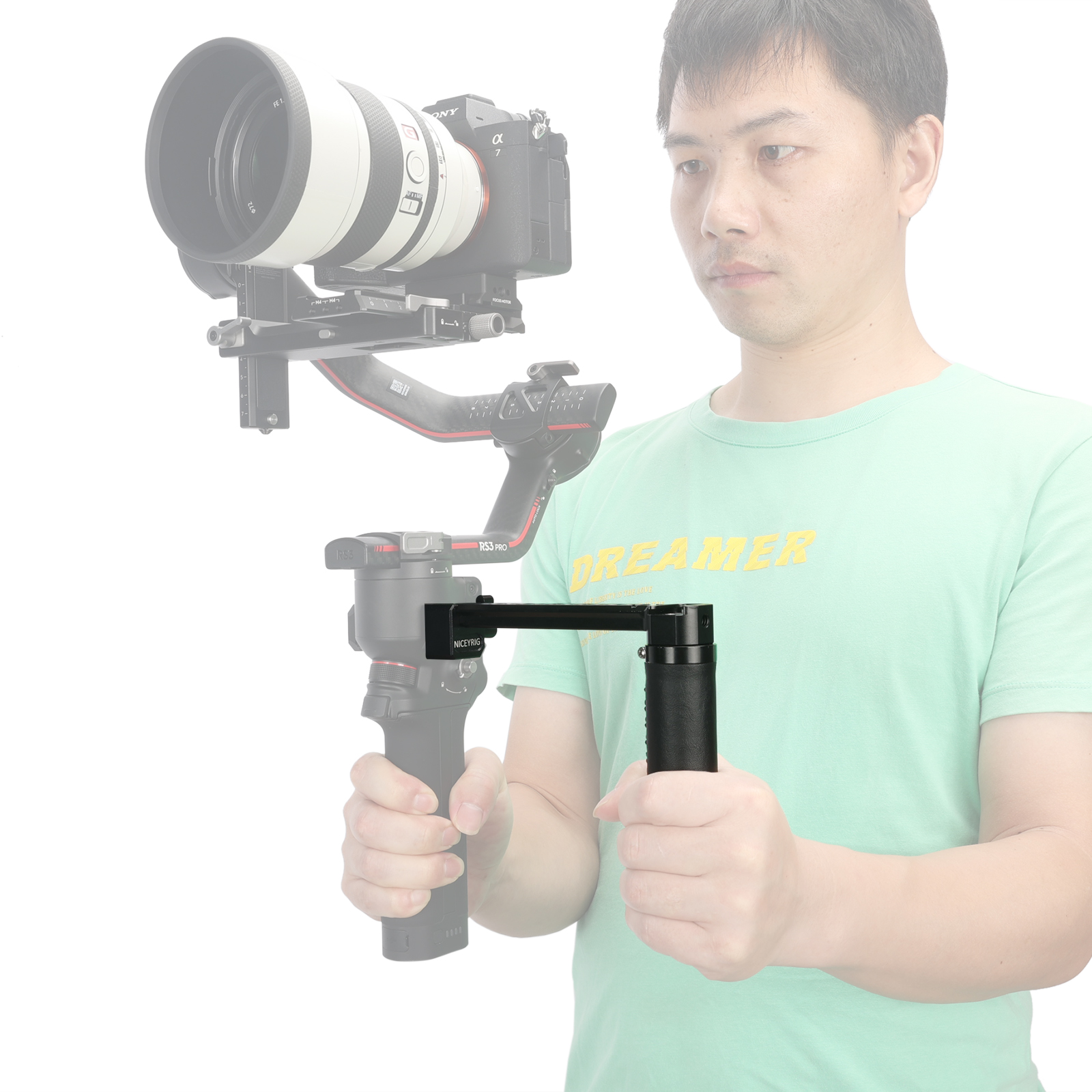 Niceyrig Side Handle for DJI RS3 Mini/RS2/RSC2/RS3/RS3 Pro Stabilizer ...