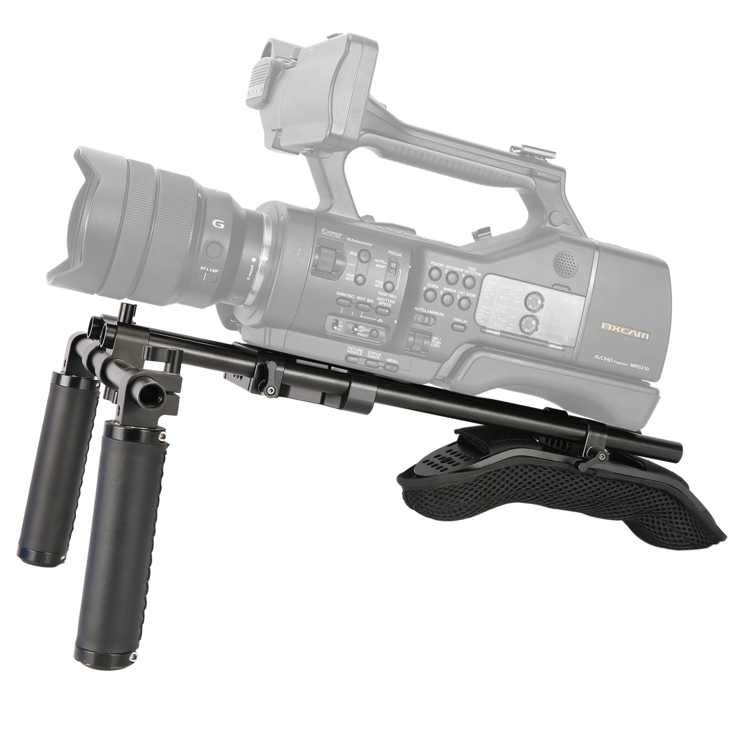 Niceyrig Universal Shoulder Rig Support Film Maker 15mm Railblock ...