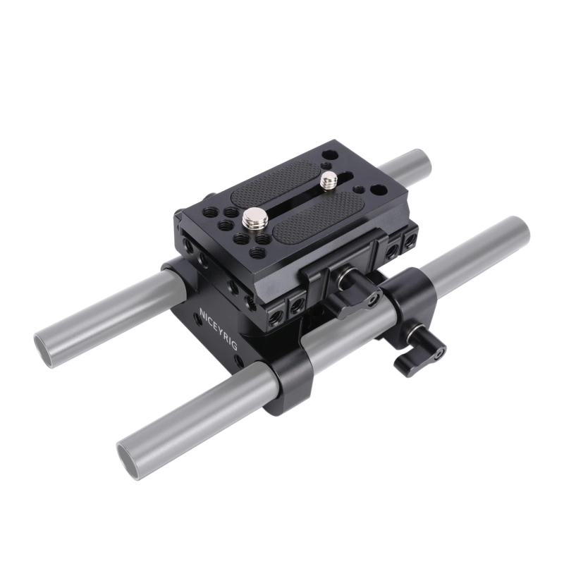 Niceyrig Manfrotto Universal Baseplate with 15mm Rail System Height ...