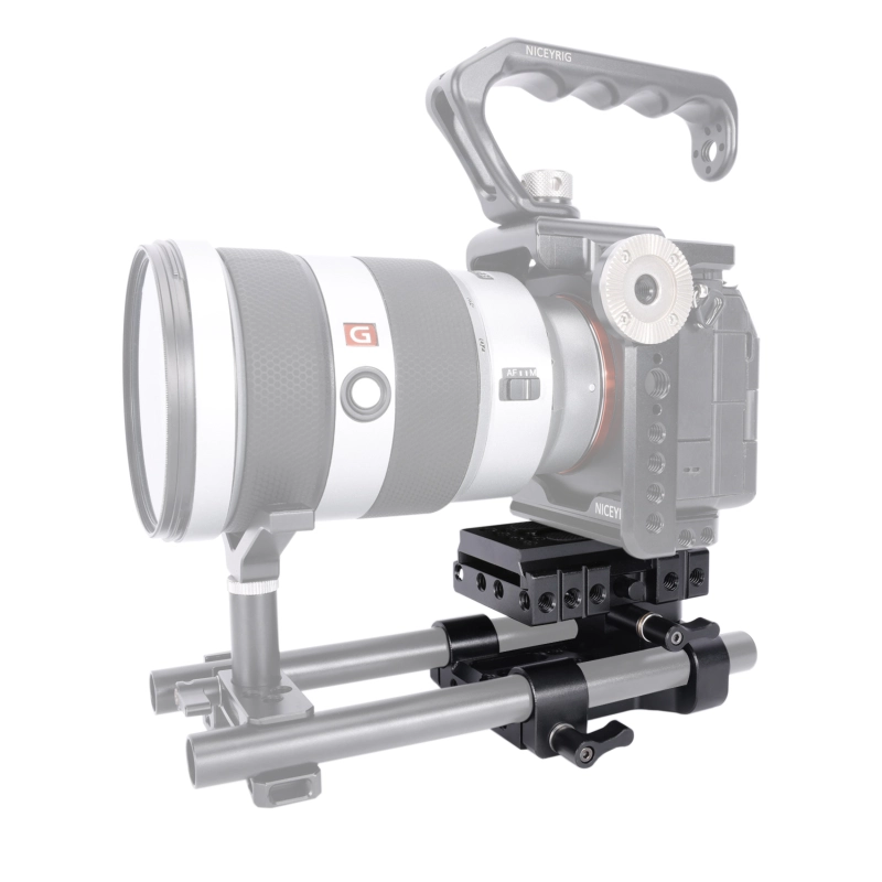 Niceyrig Manfrotto Universal Baseplate with 15mm Rail System Height ...