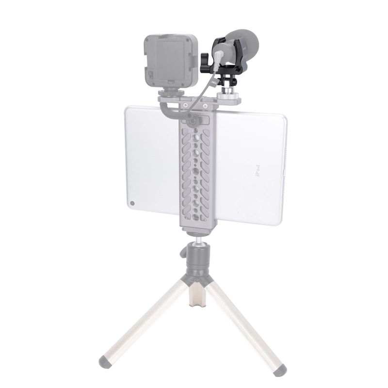 Niceyrig Shotgun Microphone Holder Clamp with Cold Shoe Adaptor (18 ...