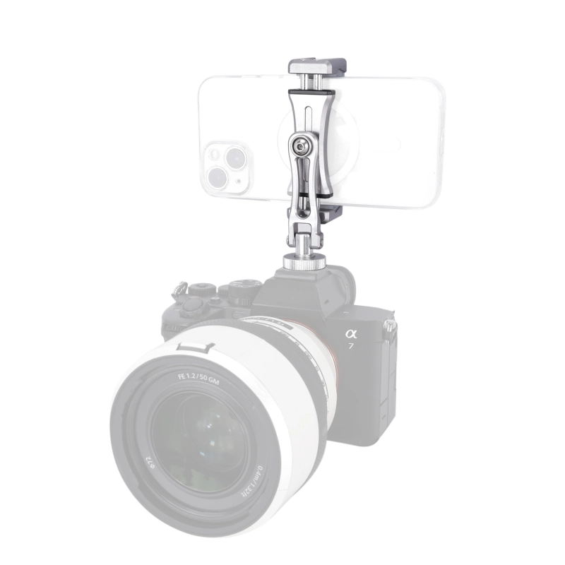 Niceyrig Aluminum Alloy Smartphone Tripod Mount Holder Clamp with Cold ...