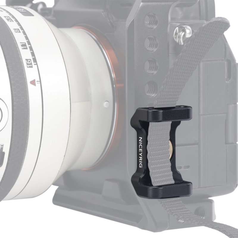 Niceyrig Camera Shoulder/Wrist Strap Hole Adaptor with Arri Locating 1/ ...