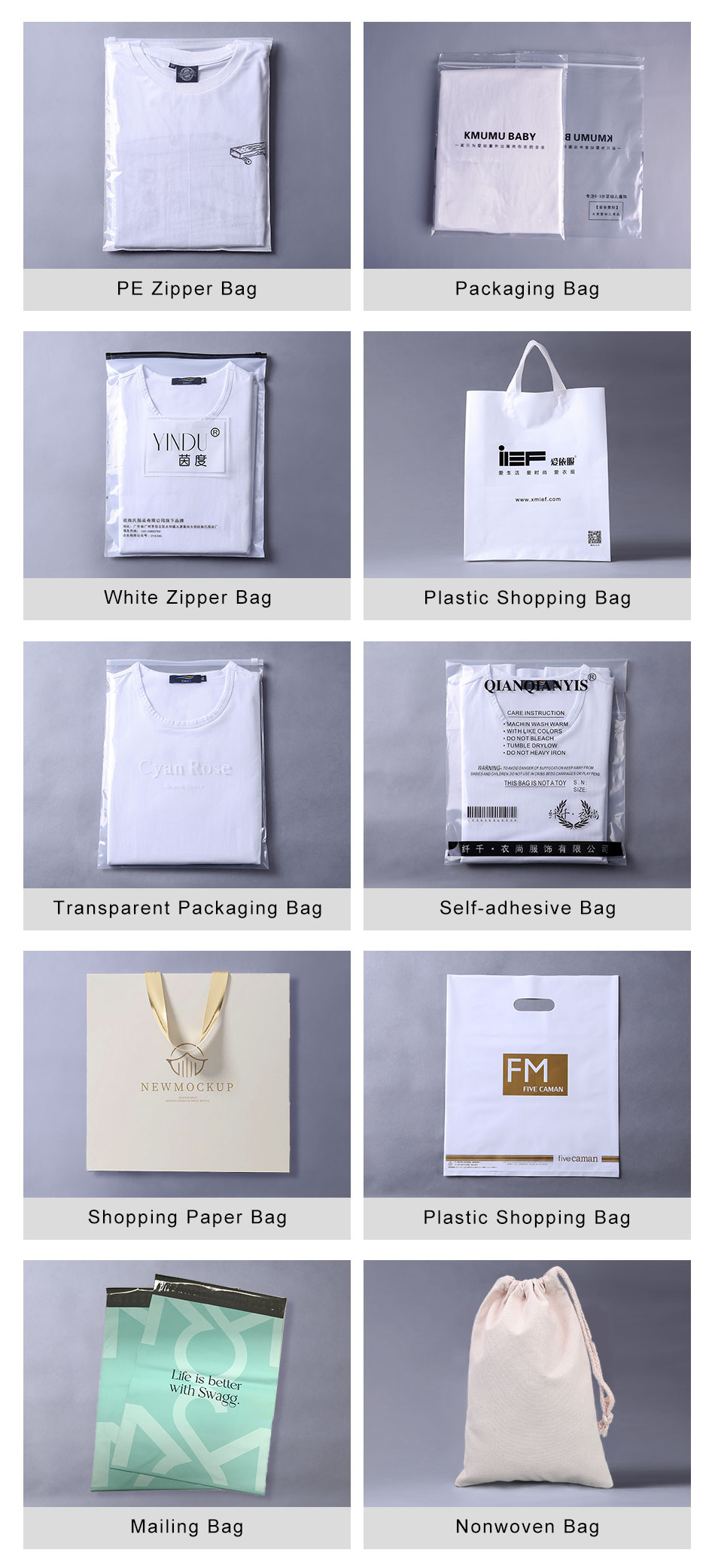 Custom Transparent Plastic Zipper Bags | LABELS GO