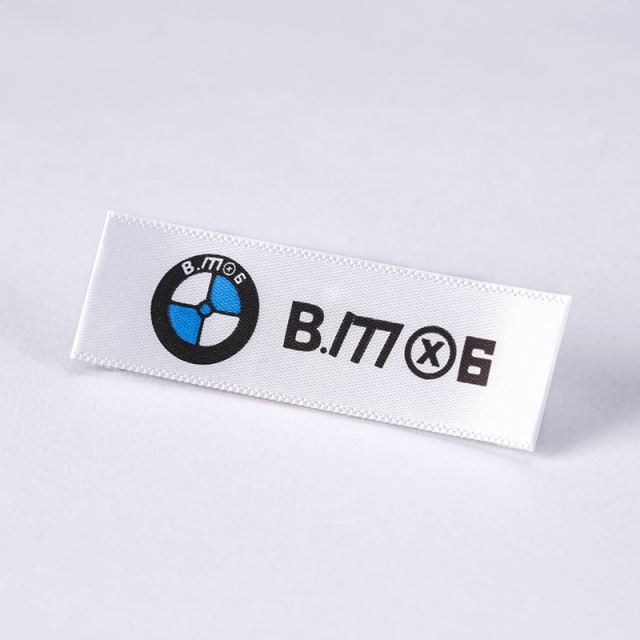 White Satin Printed Labels | Luxurious Custom Labels