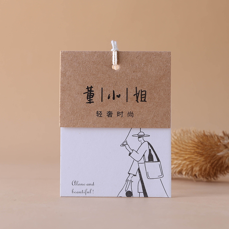 Eco-Friendly Custom Hang Tags | Kraft & Dutch White Card