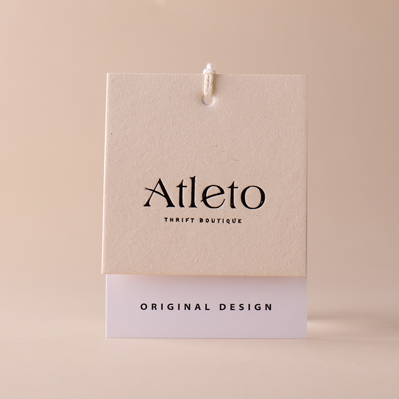 Custom Vanilla & Copperplate Paper Hang Tags | Elegance Assembled