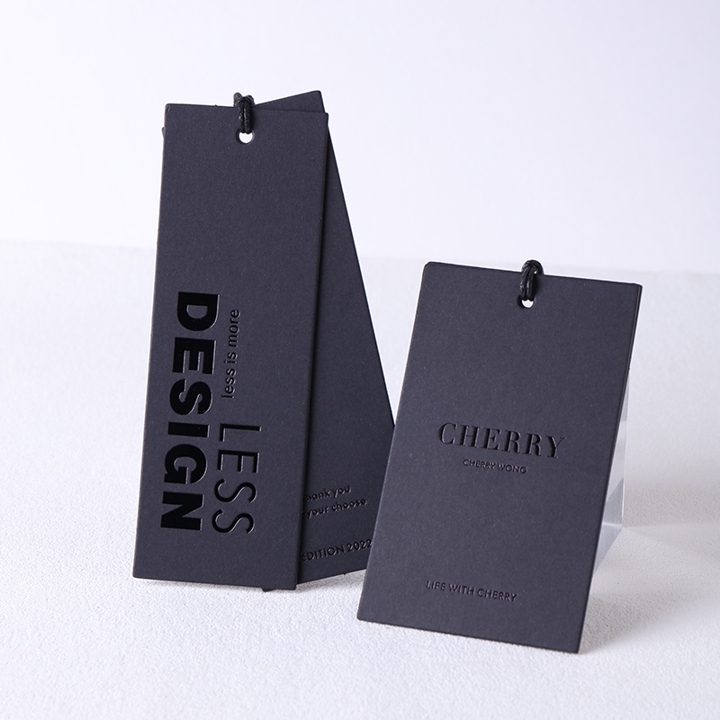 Custom Black Card Hangtags | Bold & Sophisticated