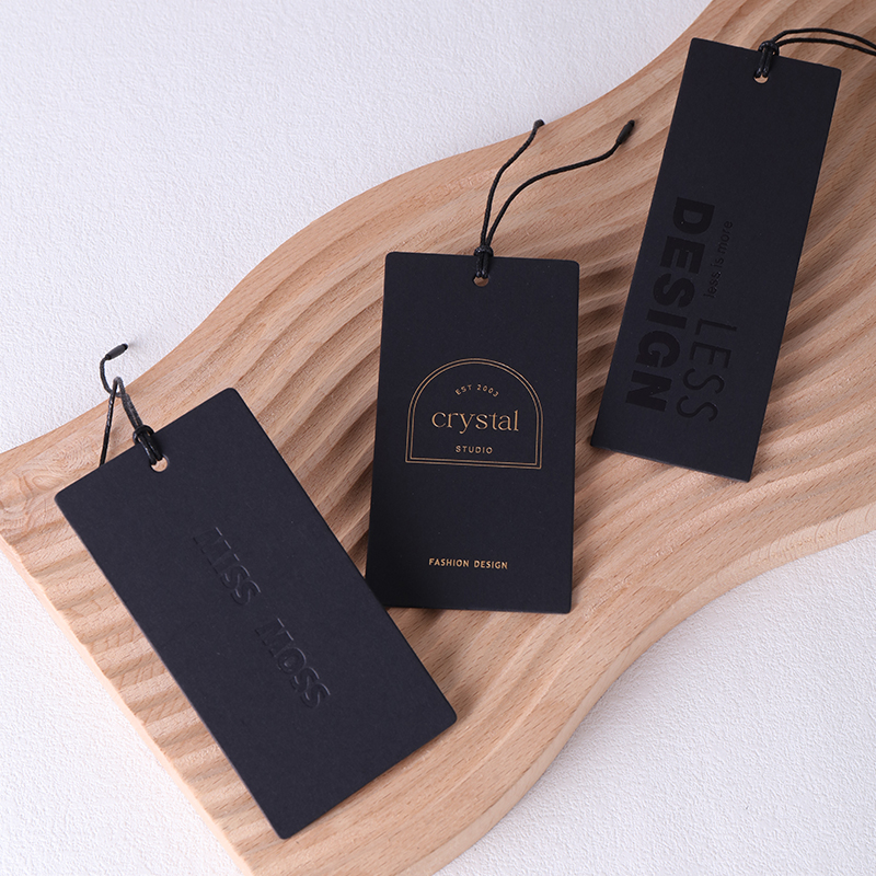 Custom Black Card Hangtags | Bold & Sophisticated