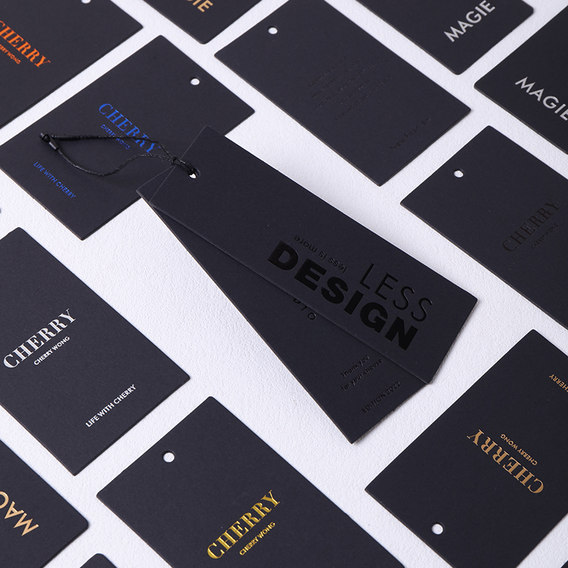 Custom Black Card Hangtags | Bold & Sophisticated
