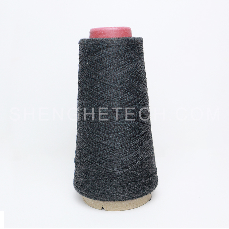 Pre-oxidized and meta aramid blended yarn
