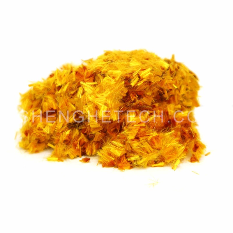 Chopped polyimide fiber