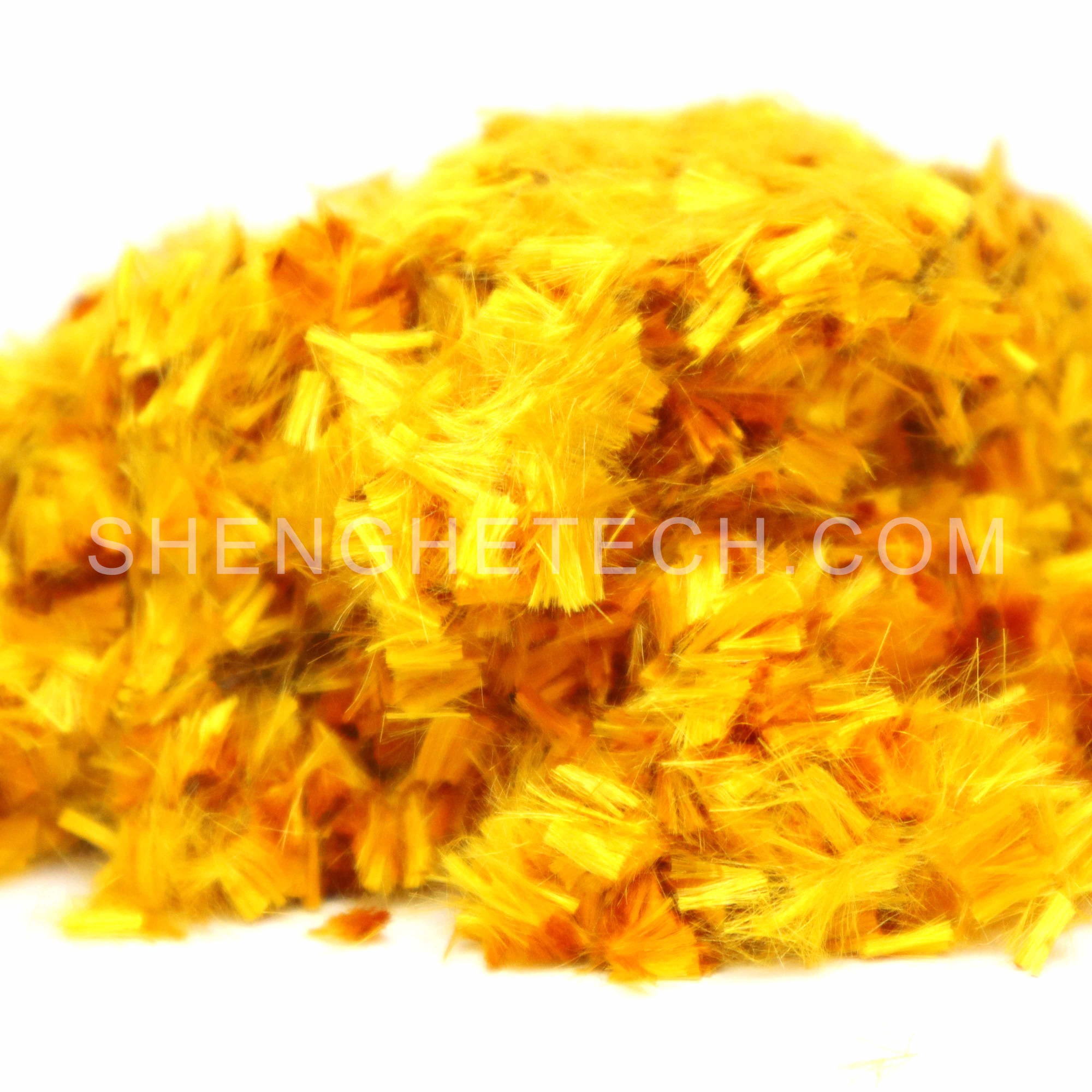 Chopped polyimide fiber