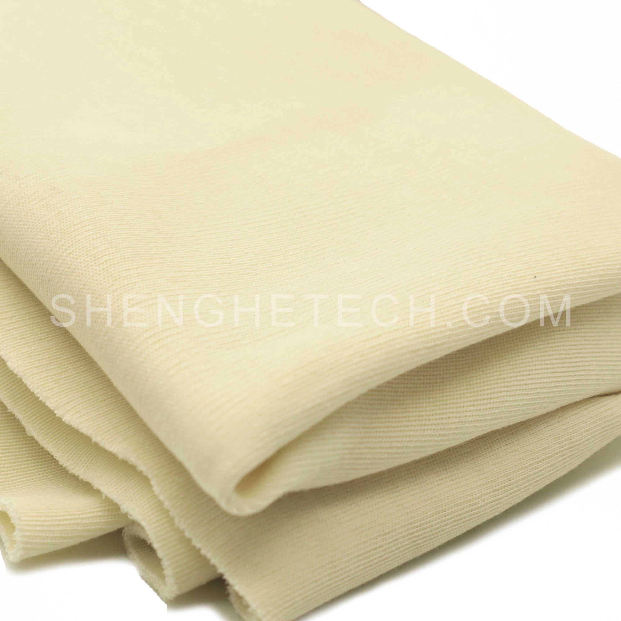 Meta aramid brushed fabric