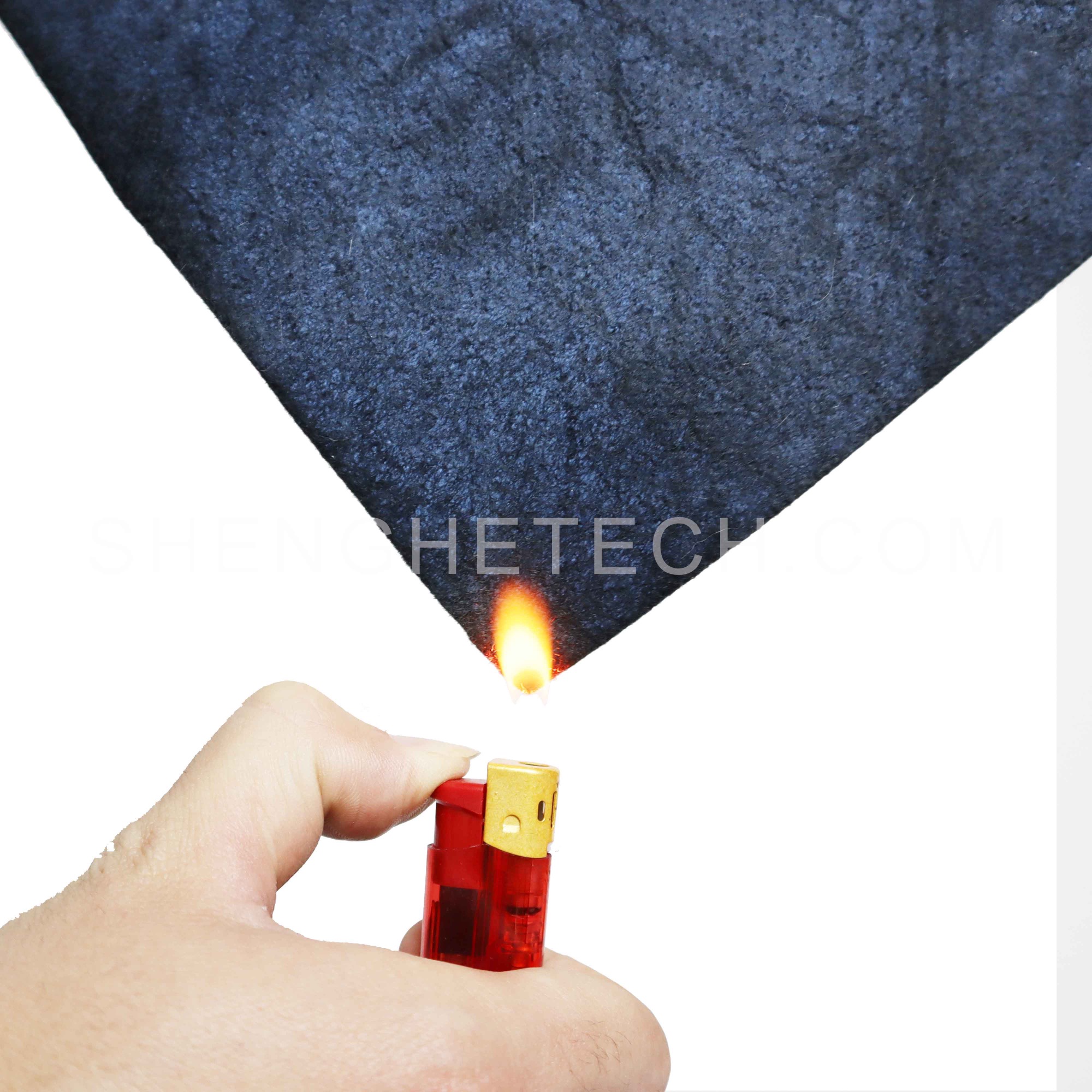 Pre-oxidize PAN aerogel felt