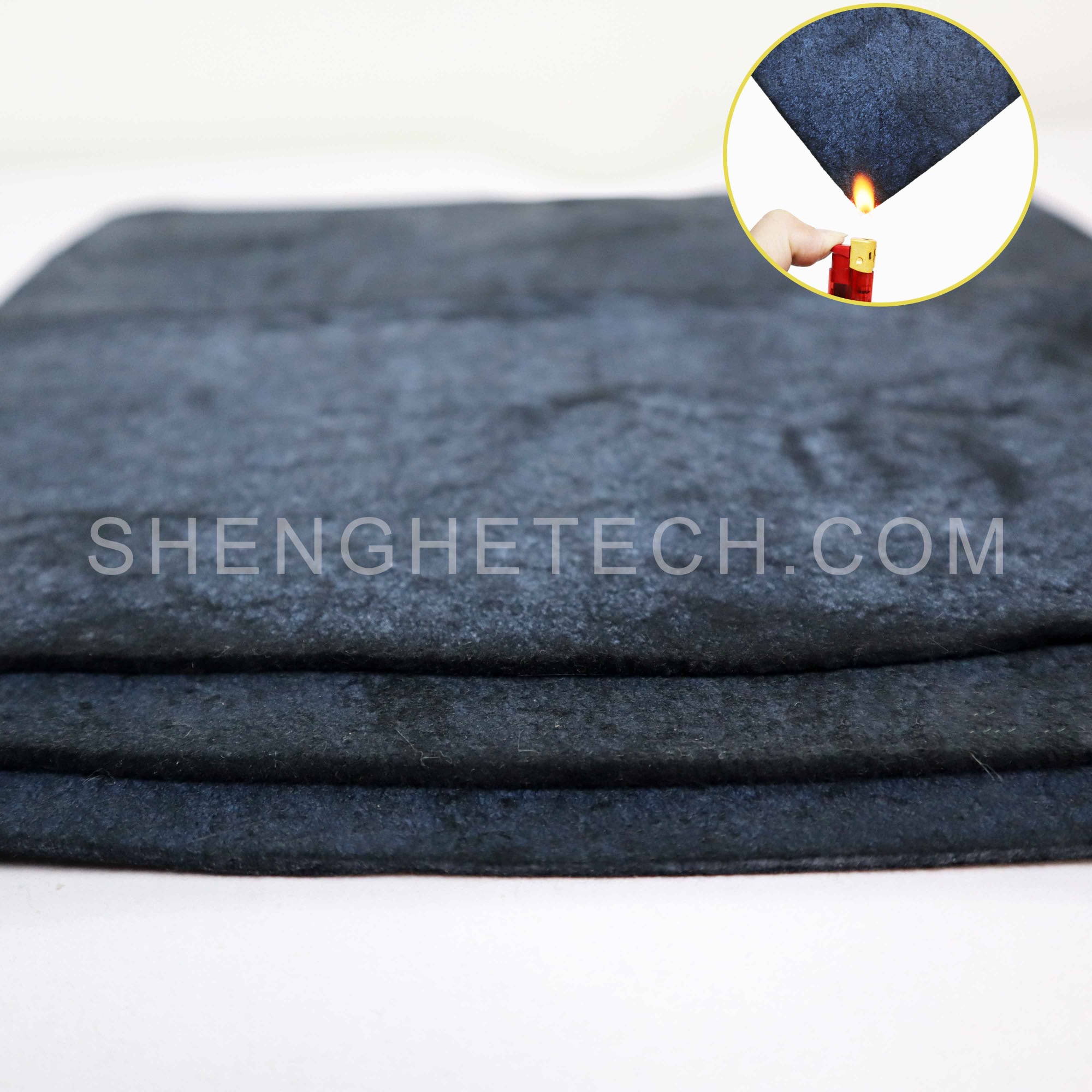 Pre-oxidize PAN aerogel felt
