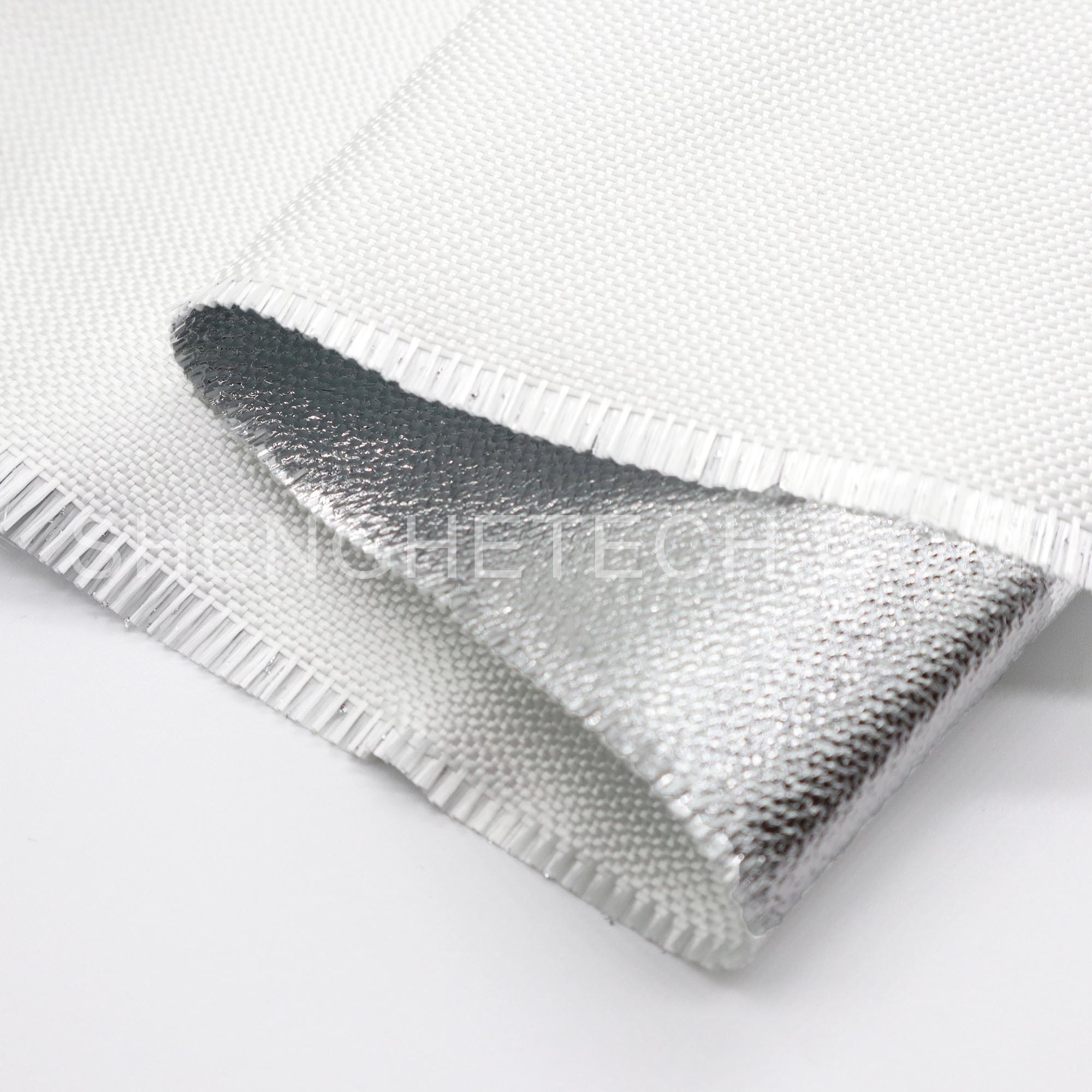 Aluminized glass fiber fabric