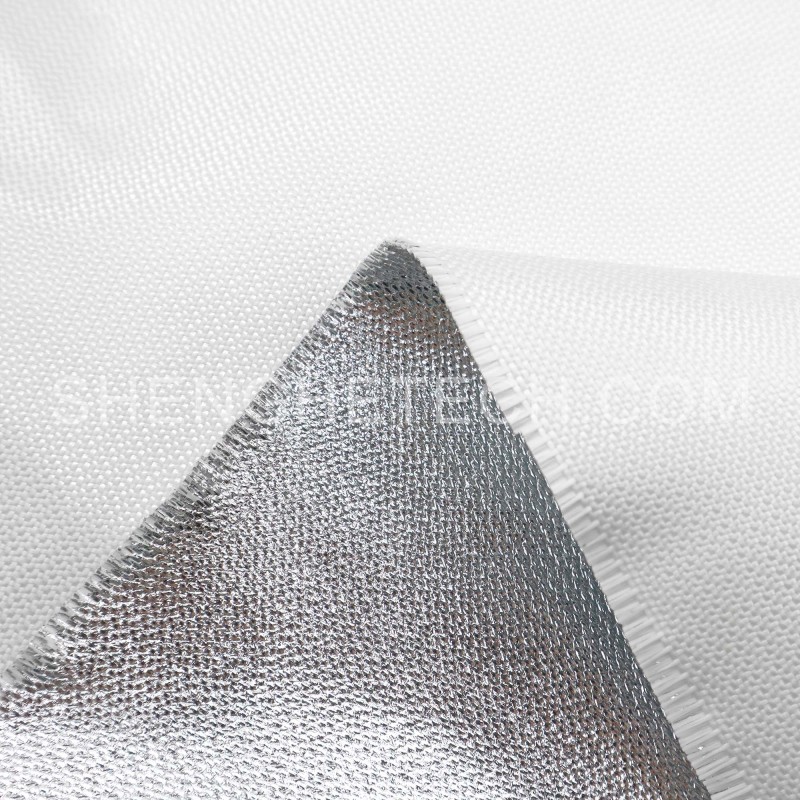 Aluminized glass fiber fabric