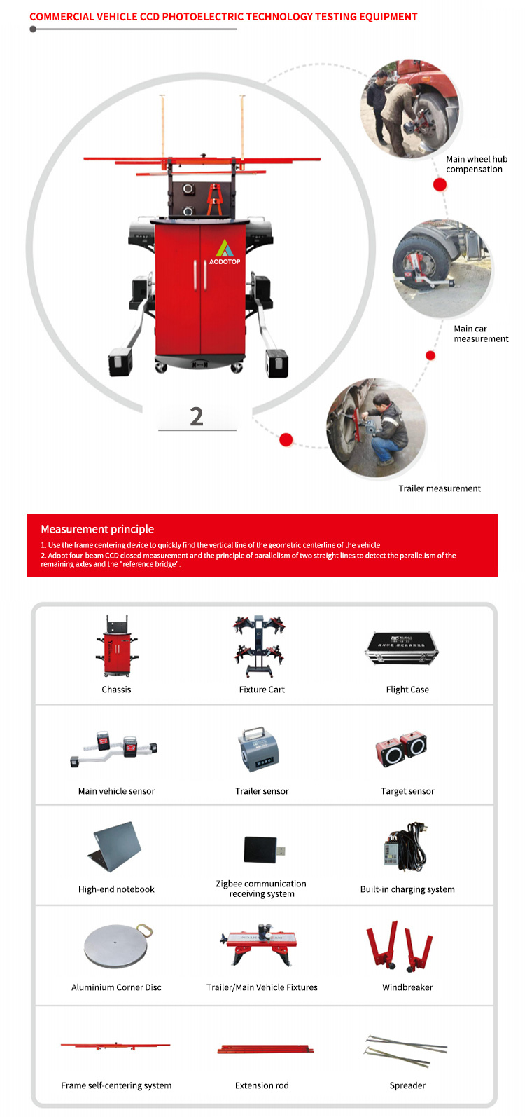 Heavy Duty Truck Wheel Alignment Machine Bus Wheel Balancing Aligner ...