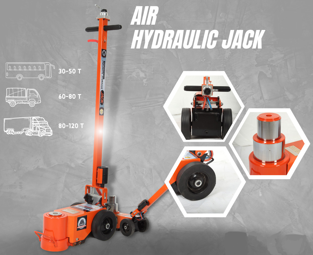 30T 50T 80T 100T 120T Pneumatic Air Hydraulic Jack for Truck,Jack