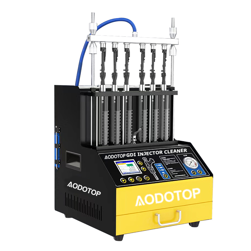 GDI 6 Cylinder Ultrasonic Injector Cleaner And Tester LCD Screen Spray ...