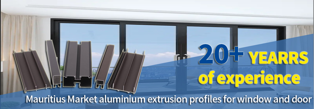 Mauritius Aluminum Section Powder Coated Profiles For Windows And Doors