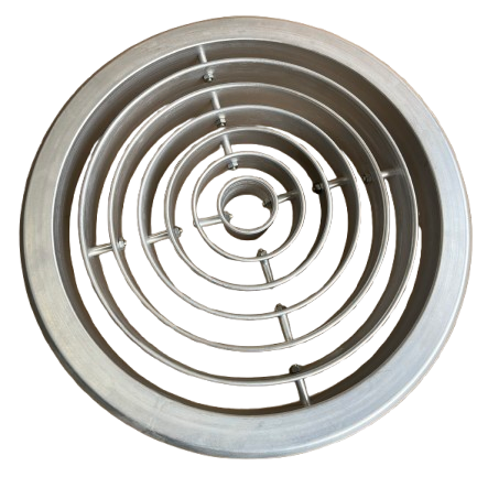 Adjustable Aluminum Multi-Ring Jet Air Diffuser for Long-Throw HVAC ...