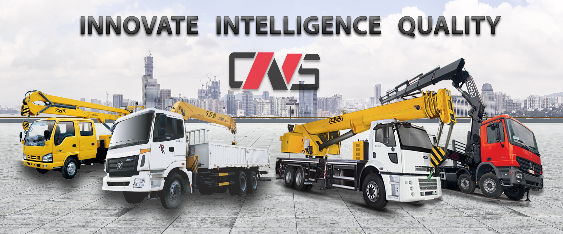 CNS-lifting crane and knuckle boom crane