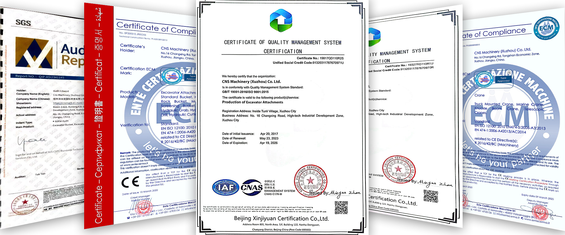 CNS-lifting crane and knuckle boom crane
