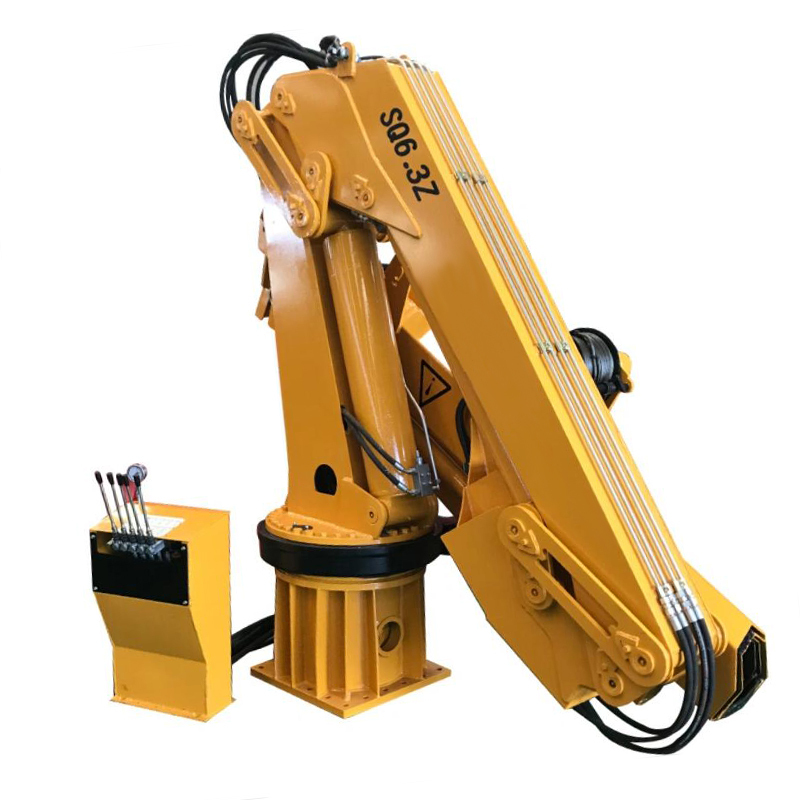 Good Condition Cargo Hydraulic Articulated Folding Arm Mobile Crane Brand New Truck Mounted ...
