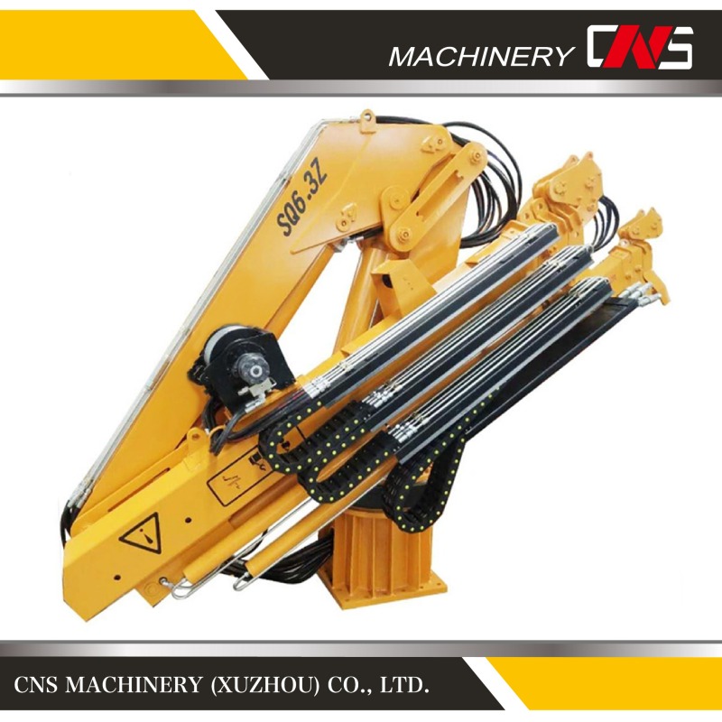 New Hydraulic Truck Crane 6.3 Ton Cns Knuckle Boom Mobile Crane Truck ...