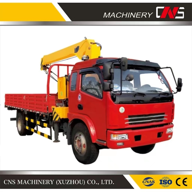 Cargo Truck Crane 4 Ton Hydraulic Straight Boom Crane Hydraulic ...