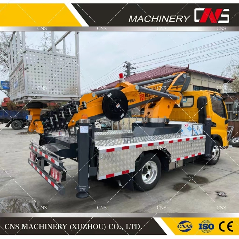 28m 32m Hydraulic Aerial Truck Mounted Aerial Telescopic Access Ladders ...