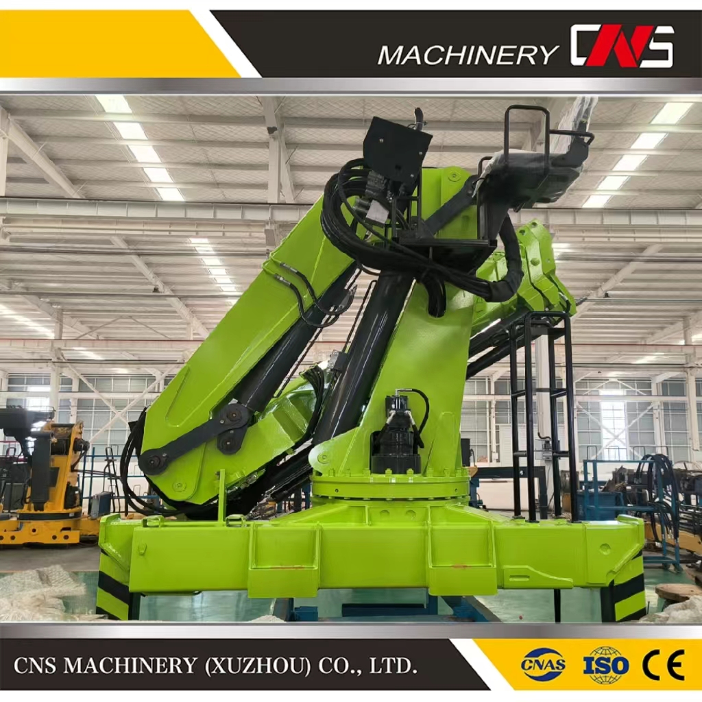 8 Tons Cargo Truck Knuckle Boom Lifting Crane 6 Wheels Truck Folding ...