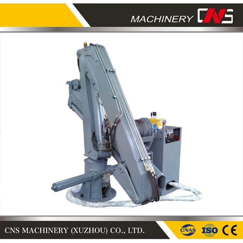 Small Knuckle Boom Davit Type 4 Ton Ship Crane Shipboard Marine ...