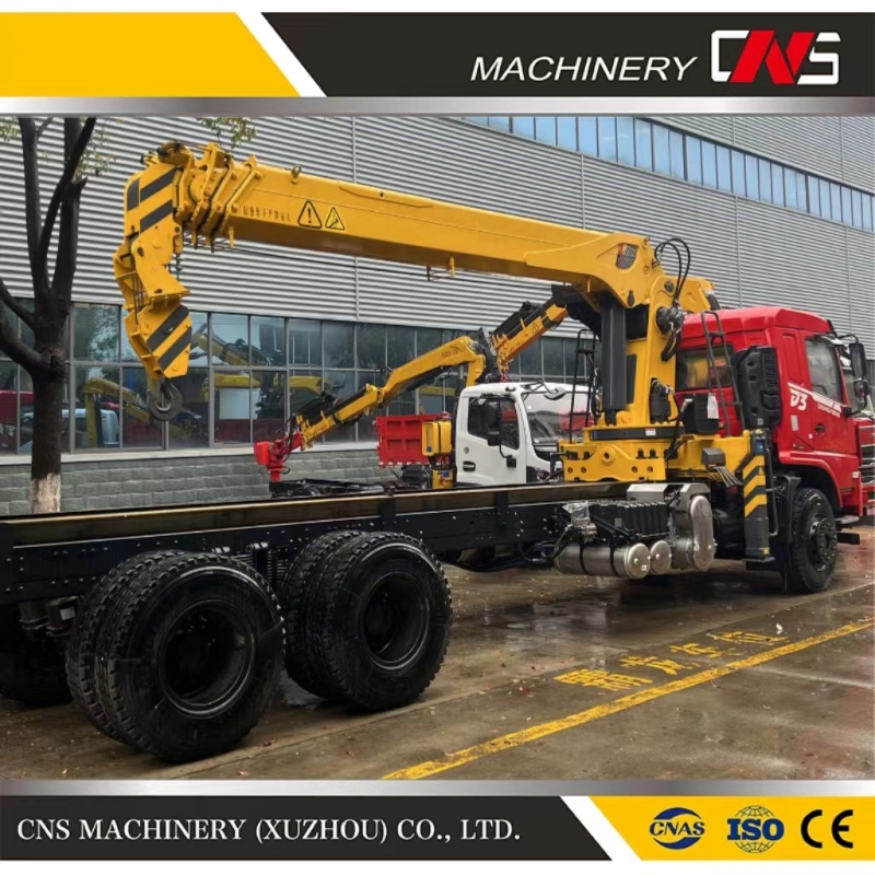 All Wheel Drive 6X6 Cargo Truck Crane 12 Tons Telescopic Boom Crane ...