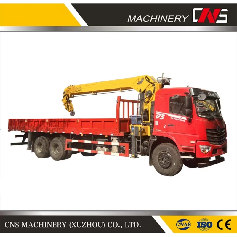 All Wheel Drive 6X6 Cargo Truck Crane 12 Tons Telescopic Boom Crane ...