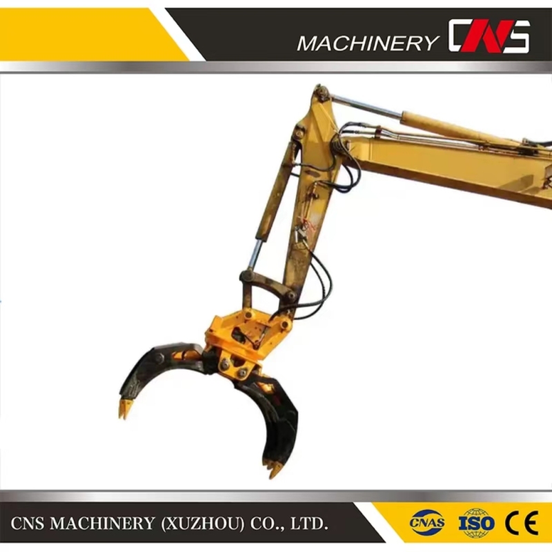 Mini Excavator Log Grapple Crane Rotating Wood Log Grab Forest Grapple ...