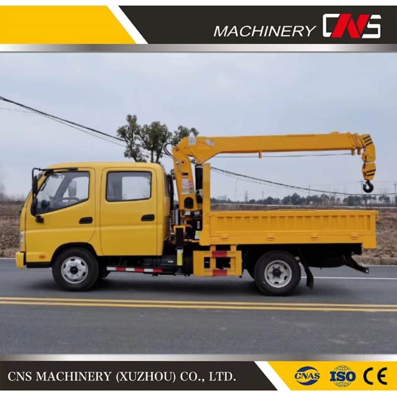 High Quality 3.2 Ton Telescopic Boom Lorry Crane Straight Arm ...