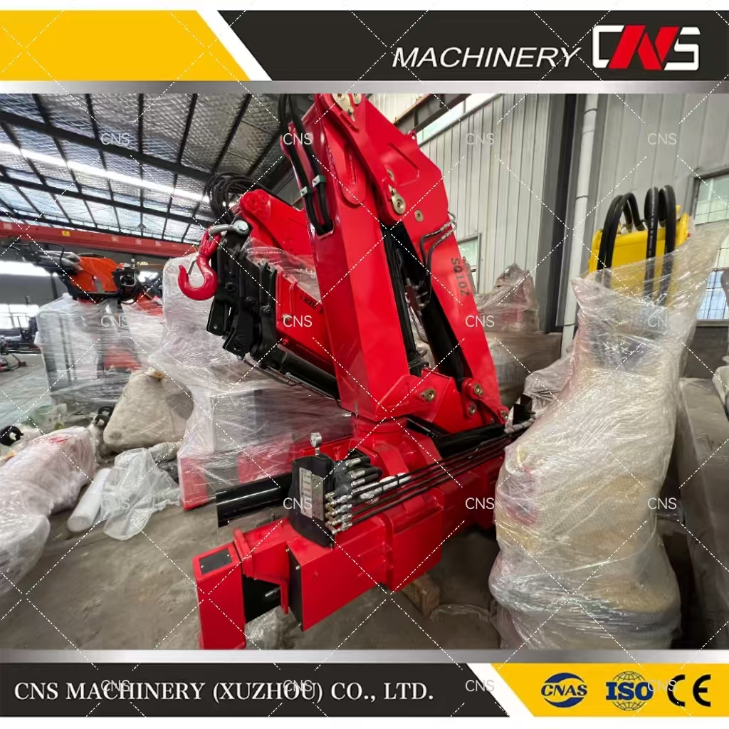 Hydraulic Knuckle Boom Cargo Truck Lifting Crane High Quality Folding Arm Truck Mounted Crane 10 ...