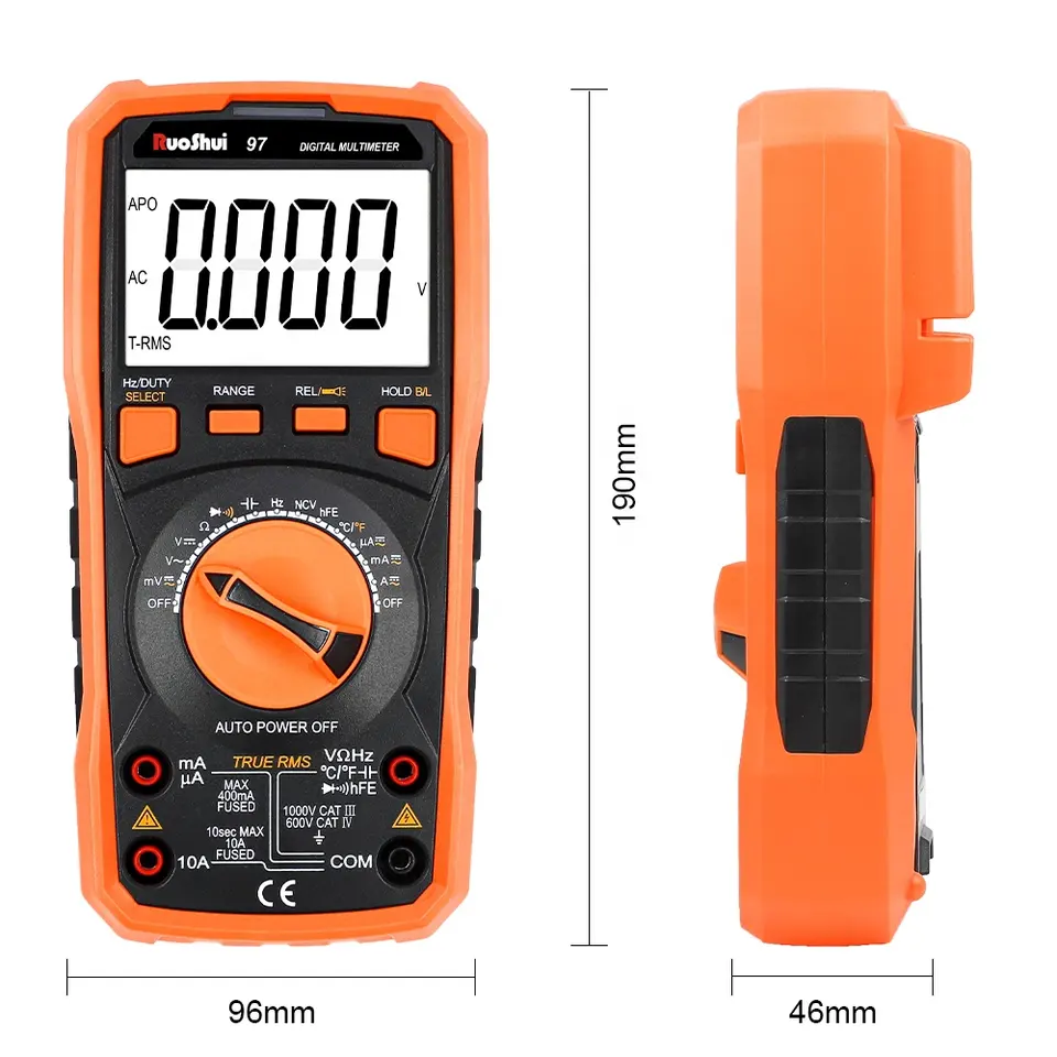 VICTOR 97 Digital Multimeter , 4000 Counts,measuring DCV, ACV, DCA, ACA ...